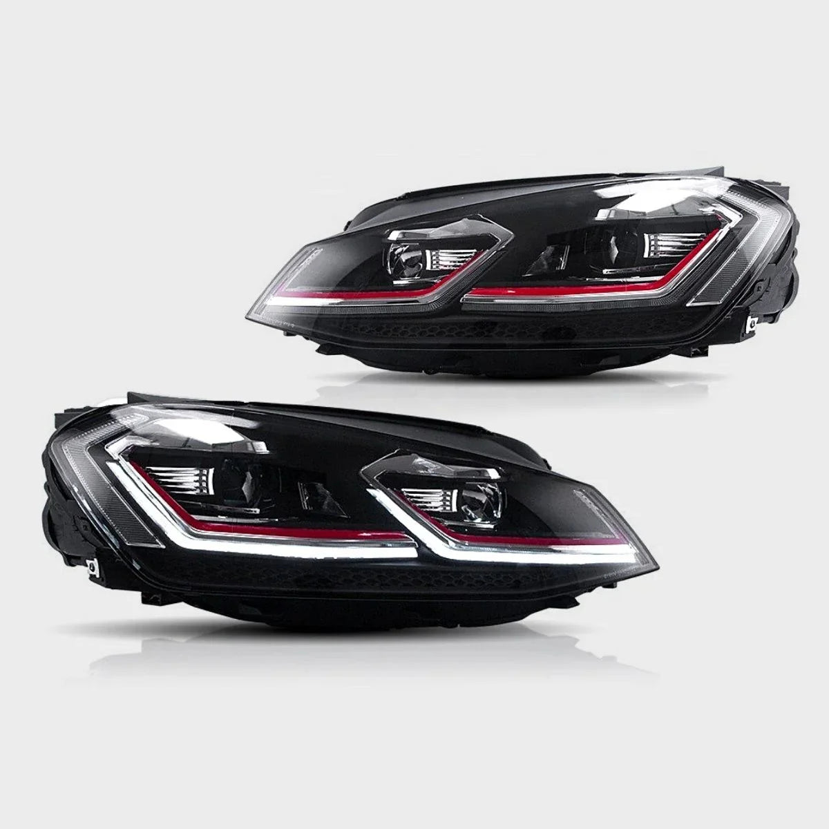 VW Golf 7 2012-2017 Fari Anteriori LED GTI Look G7.5 Facelift – autorivallo